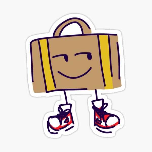 "Suitcase Inanimate Insanity Drip" Sticker for Sale by JELLYZFISHYZ ...