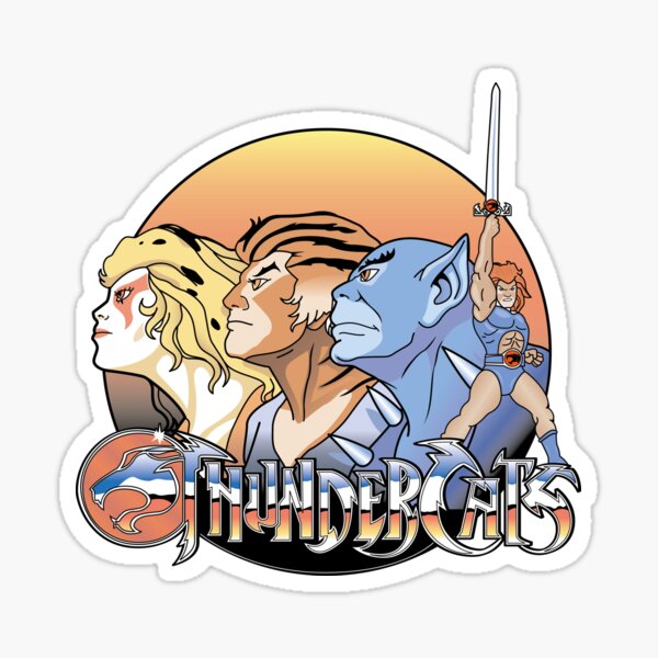 "Thunder Kittens" Sticker for Sale by ThePentaverate | Redbubble