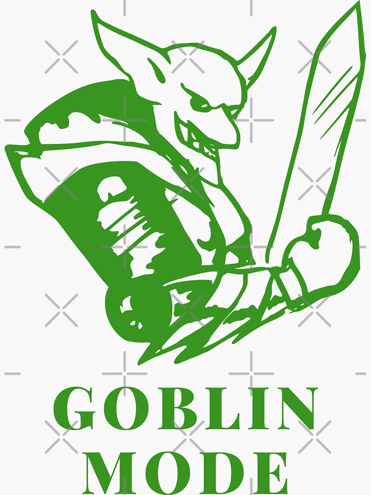 "Goblin Mode ⭐️⭐️⭐️⭐️⭐️" Sticker for Sale by Aleksander37 | Redbubble