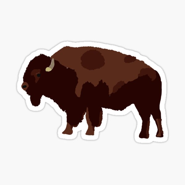 "Bison" Sticker for Sale by emmawilc | Redbubble