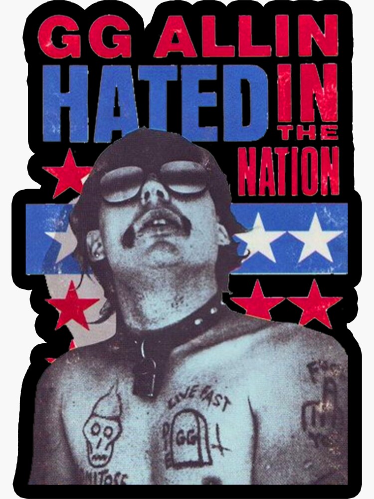 "GG ALLIN BAND ARTWORK" Sticker for Sale by popchilen09 | Redbubble