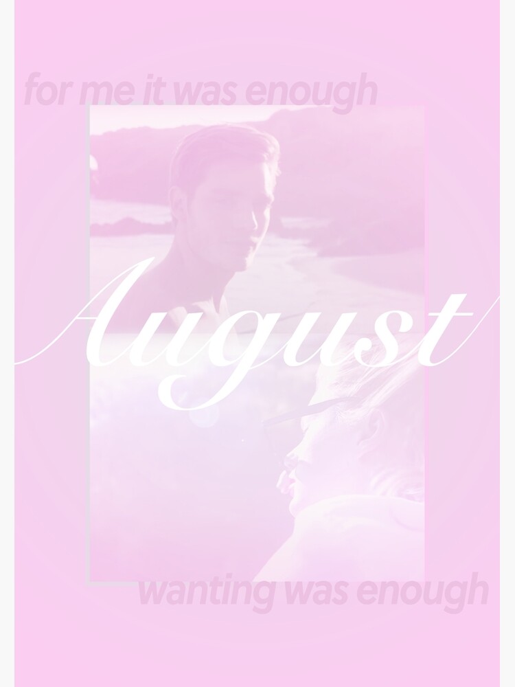 "august taylor swift poster" Poster for Sale by matildecf | Redbubble