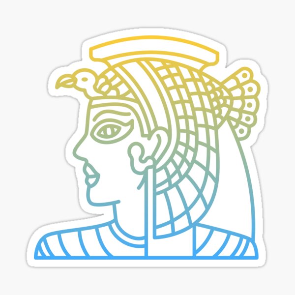 "Cleopatra - The Egyptian Queen Cleopatra " Sticker for Sale by ...