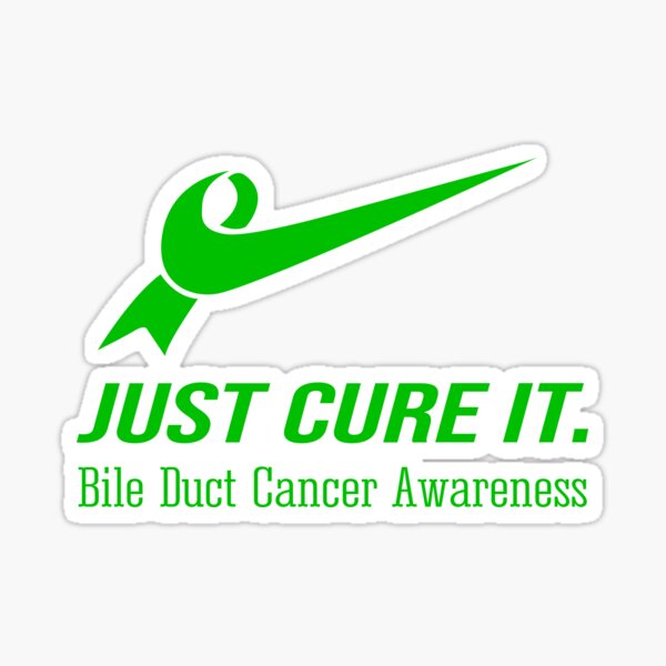 "Just Cure It Bile Duct Cancer Awareness" Sticker for Sale by ...
