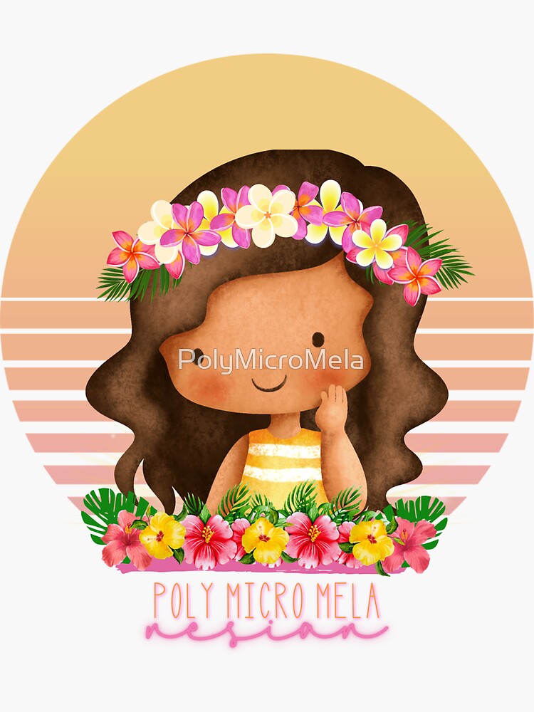 "Poly Micro Mela nesian" Sticker for Sale by PolyMicroMela | Redbubble