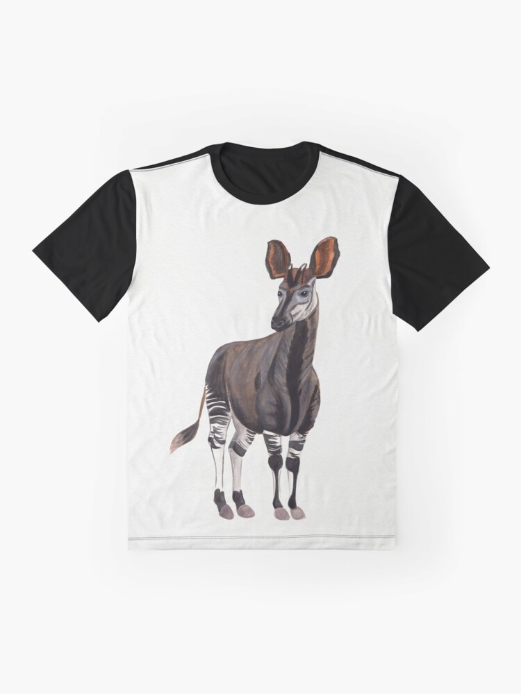"Watercolour Okapi Drawing" T-shirt for Sale by emmajfitz | Redbubble ...