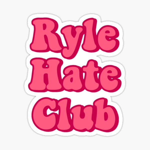 "Ryle Hate Club - it ends with us " Sticker for Sale by Sara-g01 ...