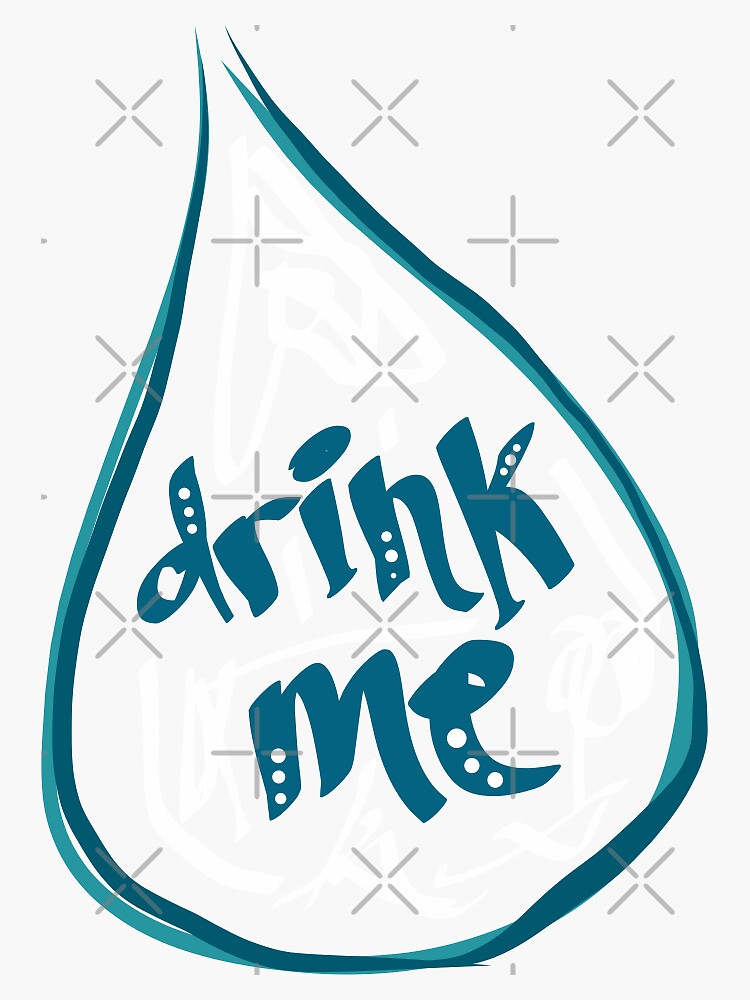 "Drink Me" Sticker by ari-art | Redbubble