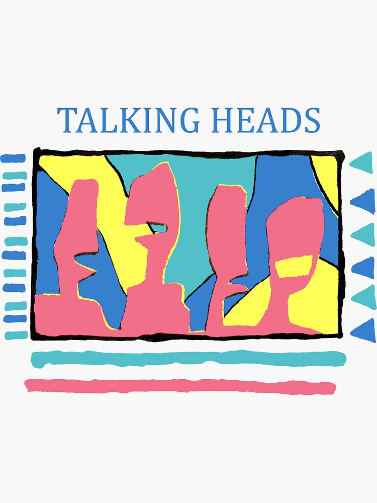 "Talking Heads Vintage" Sticker for Sale by ClothingTX | Redbubble