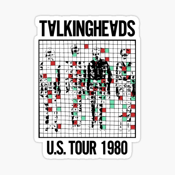"Talking Heads 1980" Sticker for Sale by ClothingTX | Redbubble