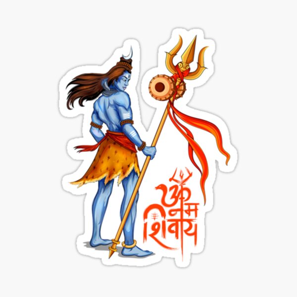 "lord shiva, hindu god " Sticker for Sale by TheHippiestHobo | Redbubble
