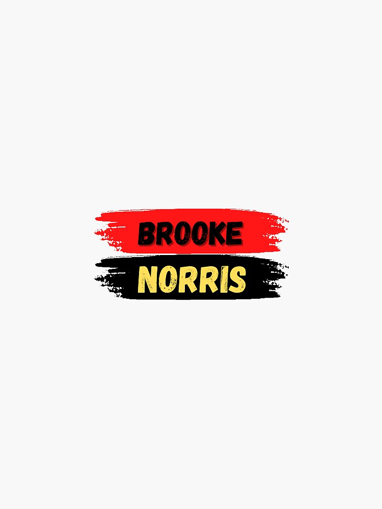 "Brooke Norris Sticker" Sticker for Sale by AmeenM3 | Redbubble