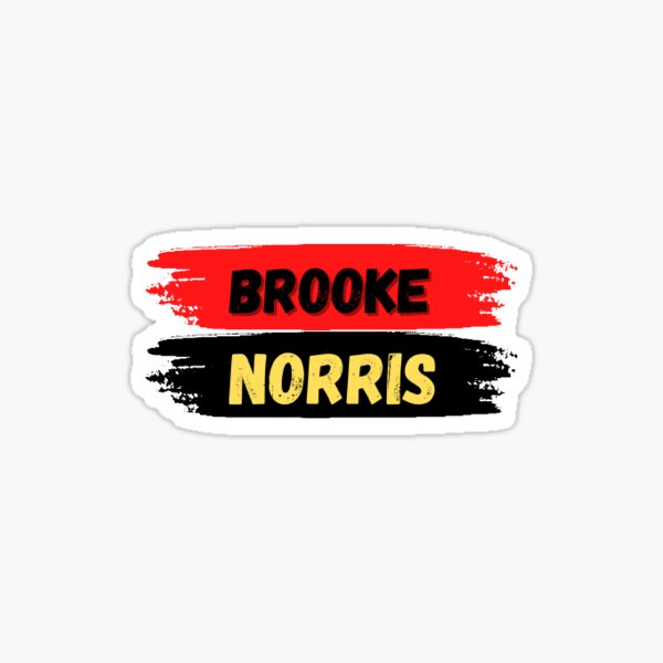 "Brooke Norris Sticker" Sticker for Sale by AmeenM3 | Redbubble