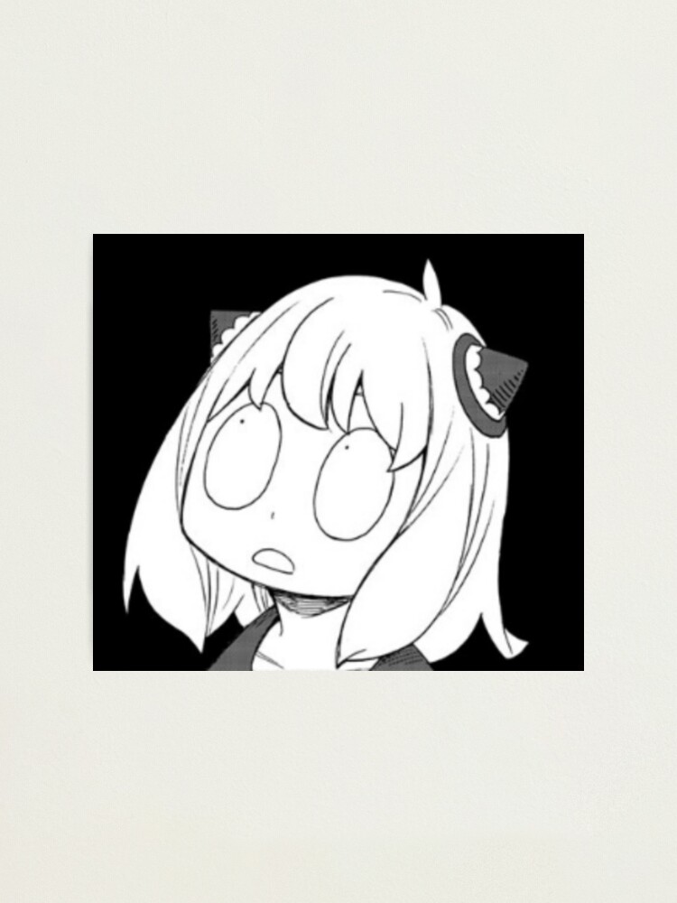 "Anya - Spy x Family Shocked Face Manga Panel" Photographic Print for ...