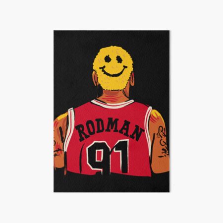 "DENNIS RODMAN Smiley Face H" Art Board Print for Sale by saras0salb ...