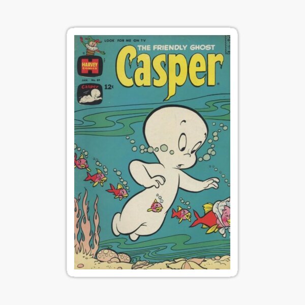"Casper - vintage comic" Sticker for Sale by auroragalavis | Redbubble