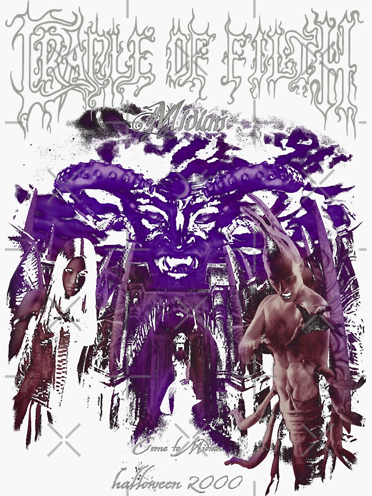 "Vintage Retro Cradle Of Filth Special Present Gifts Best Men" Sticker ...