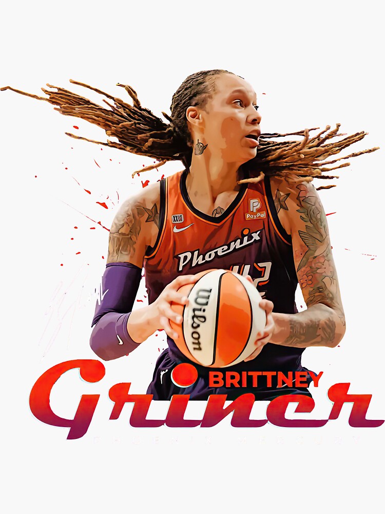 "Brittney Griner Play Ball" Sticker for Sale by Donnaunique | Redbubble