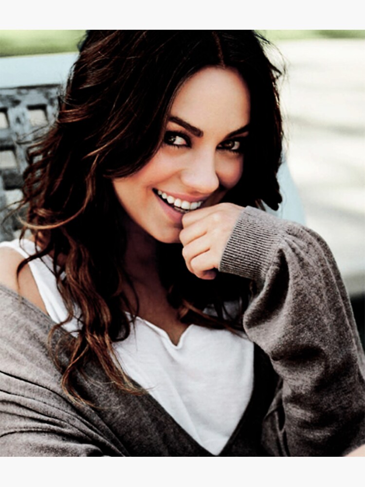 "Mila Kunis - Poster" Sticker for Sale by Shandadf | Redbubble