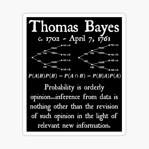 "Thomas Bayes Statistics Chance Probability Mathematics Quote Vintage ...