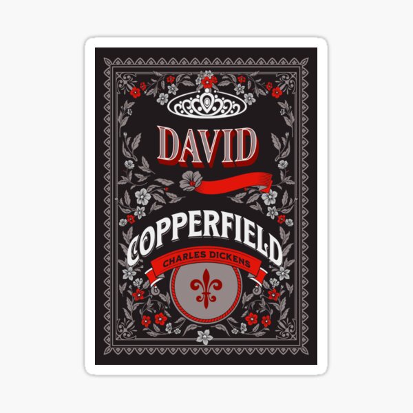 "David Copperfield - Charles Dickens Book Cover Art " Sticker for Sale ...