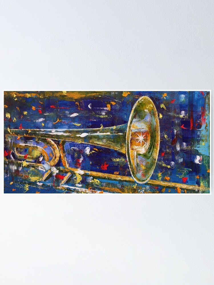 "Trombone" Poster for Sale by Michael Creese | Redbubble
