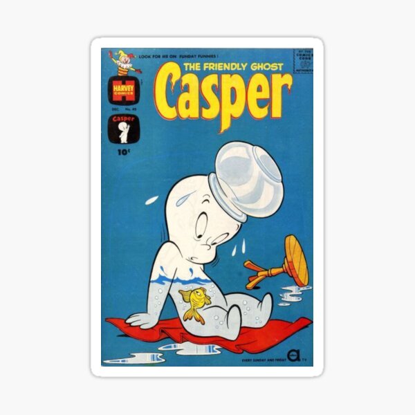 "Casper - vintage comic" Sticker for Sale by auroragalavis | Redbubble