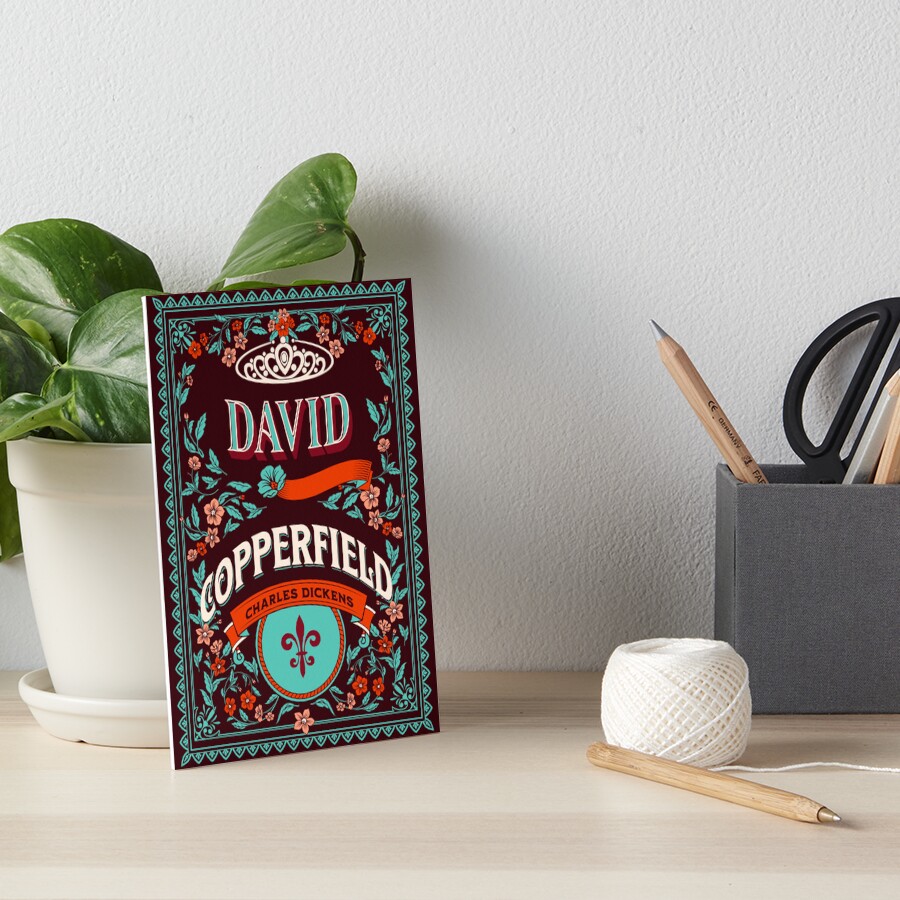 "David Copperfield - Charles Dickens Book Cover Art " Art Board Print ...