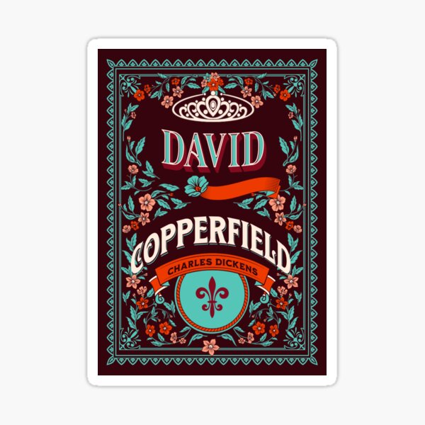 "David Copperfield - Charles Dickens Book Cover Art " Sticker for Sale ...