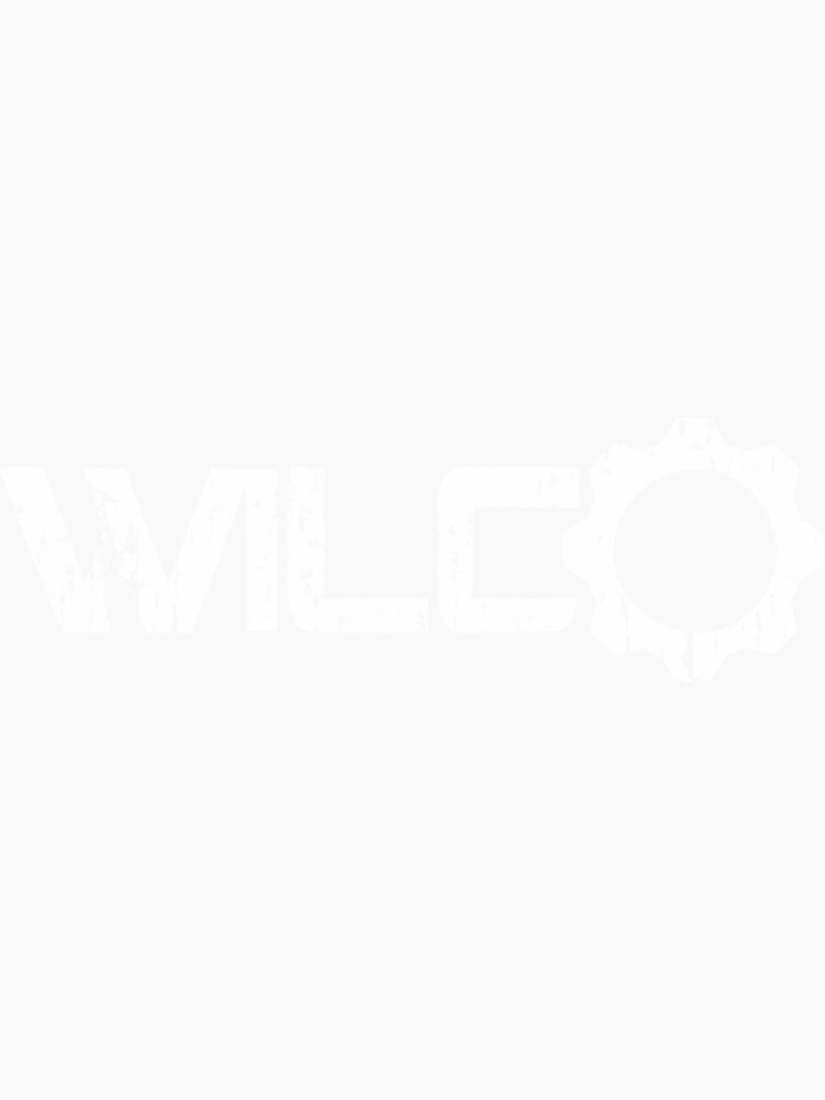 "Wilco " Sticker for Sale by OxfordPennant | Redbubble