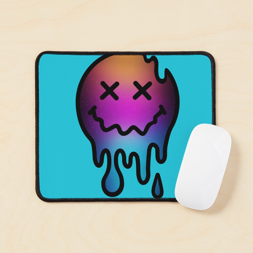 "Trippy Melting Smiley Face" Sticker for Sale by Lil-Bit-Batty | Redbubble