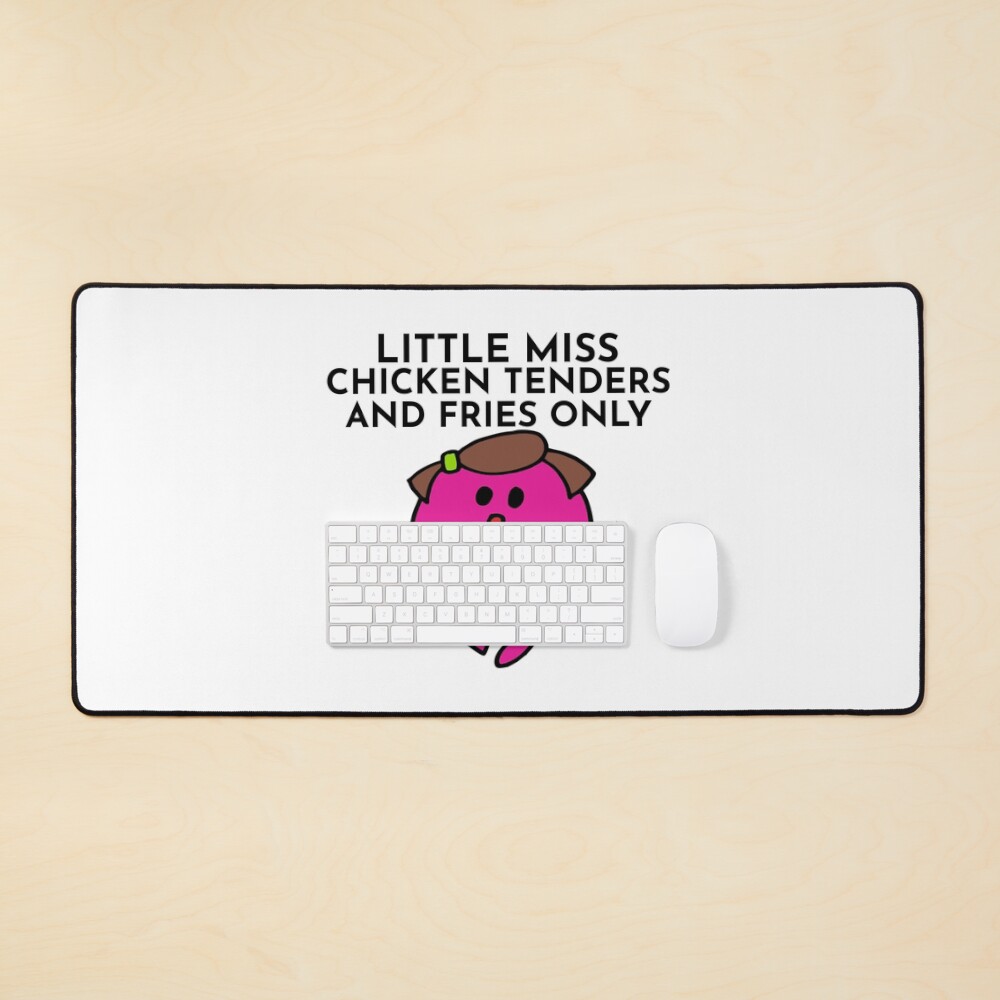 "Little Miss Chicken Tenders And Fries Only" Sticker for Sale by ...