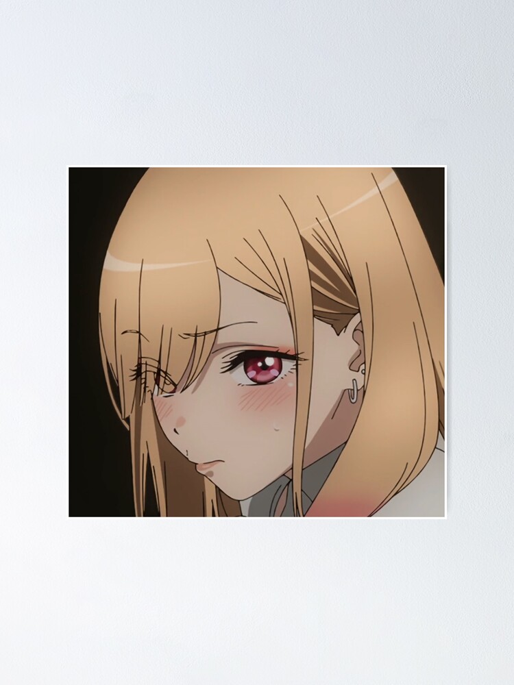 "Marin Kitagawa Blushing Cute" Poster for Sale by LussonPatrick | Redbubble