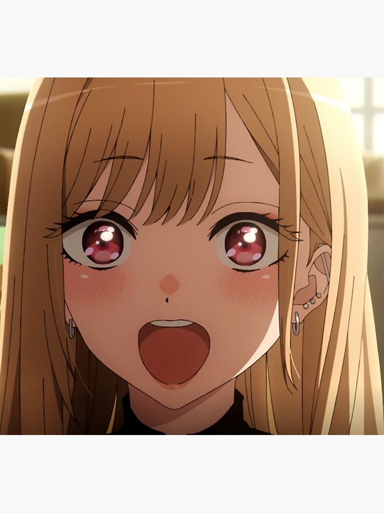 "Marin Kitagawa Blushing Kawaii" Sticker for Sale by LussonPatrick ...