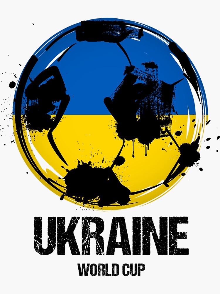 "Ukraine Football Flag" Sticker for Sale by red-mode | Redbubble