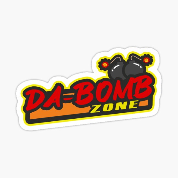 "DA-BOMB Zone" Sticker for Sale by grafisdesign | Redbubble