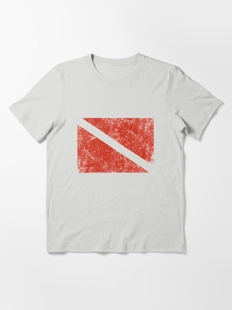 "Vintage Distressed Scuba Diving Flag" Essential T-Shirt for Sale by ...