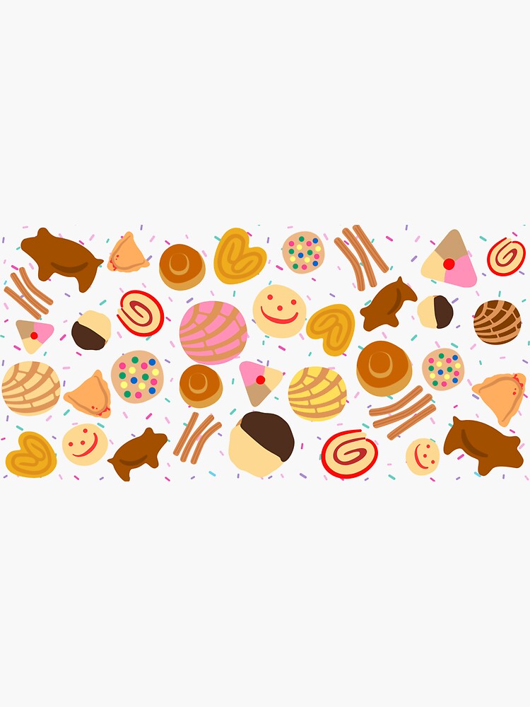 "Pan Dulce, Mexican Sweet Bread, Sprinkles" Sticker for Sale by ...