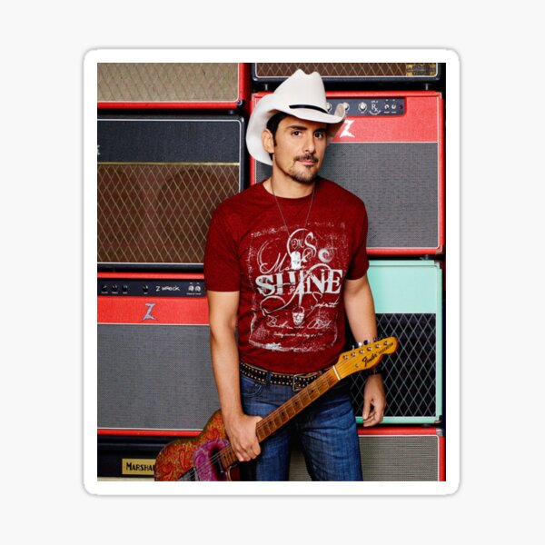 "Paisley Country Music Singer Landmarks Live In Concert Poster" Sticker ...