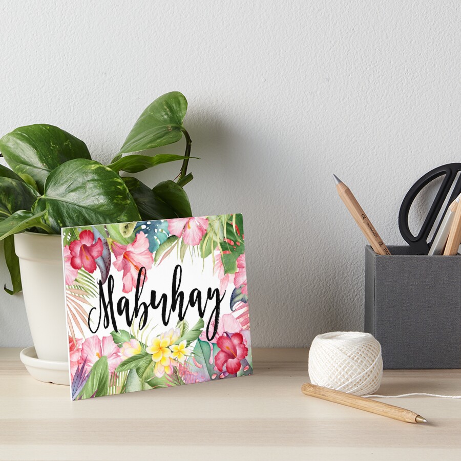 "Mabuhay" Art Board Print by pilipinosticker | Redbubble
