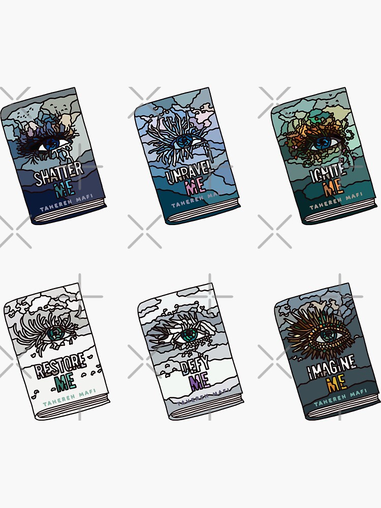 "Shatter Me books" Sticker for Sale by lalashellsArt | Redbubble