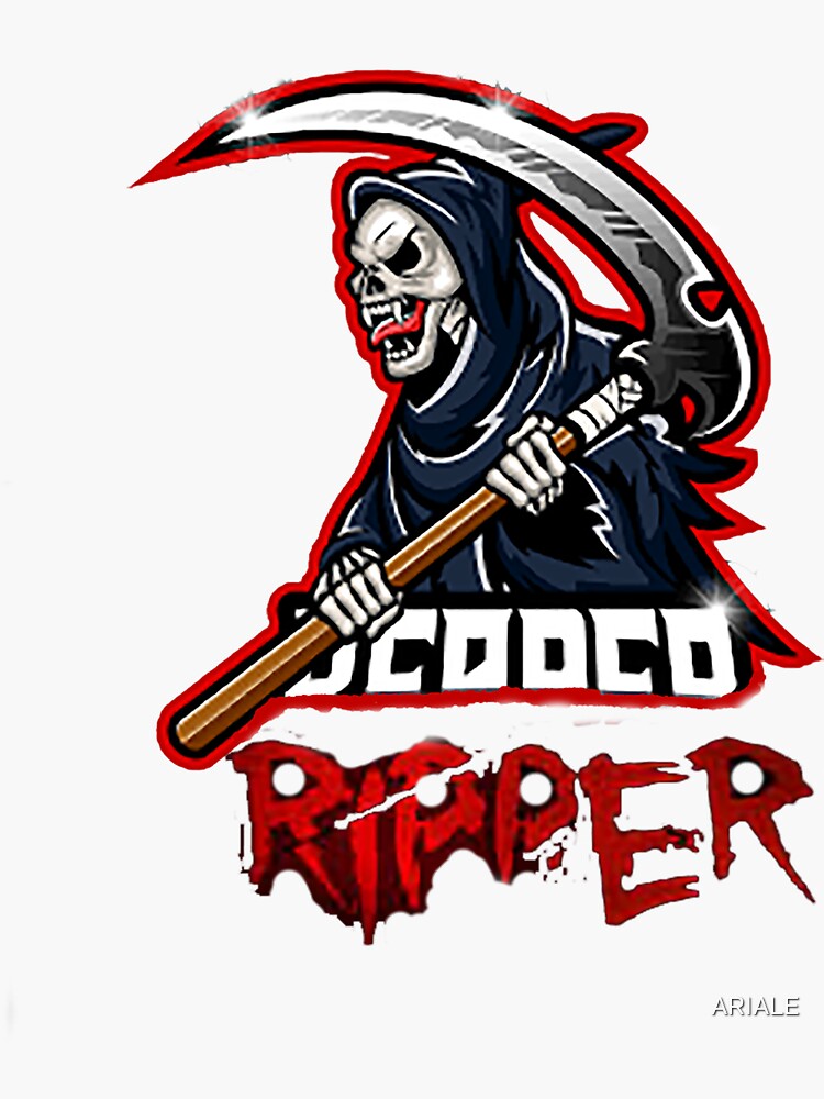 "ripper" Sticker for Sale by ARIALE | Redbubble