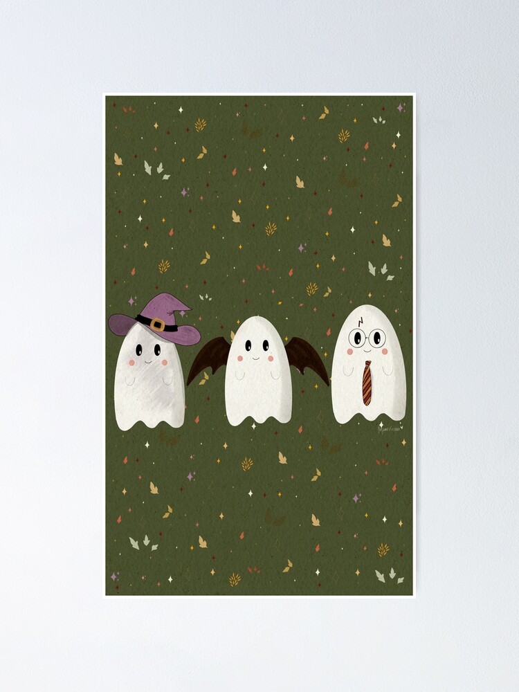 "Ghost trio, dressed up for halloween" Poster for Sale by madamemorgane ...