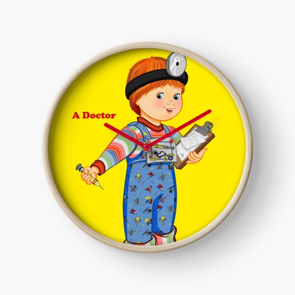 "Good Guys - Doctor - Child's Play - Chucky" Clock by RG-Love | Redbubble