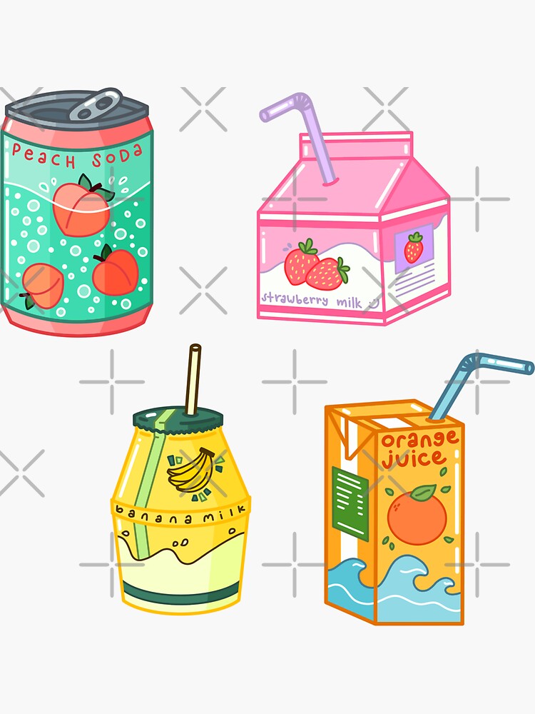 "Fruit Drinks Party Pack" Sticker for Sale by Rachbound | Redbubble