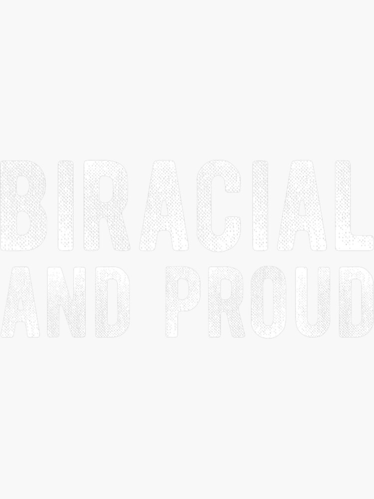 "Biracial Pride Awareness Mixed Race Empowerment" Sticker for Sale by ...