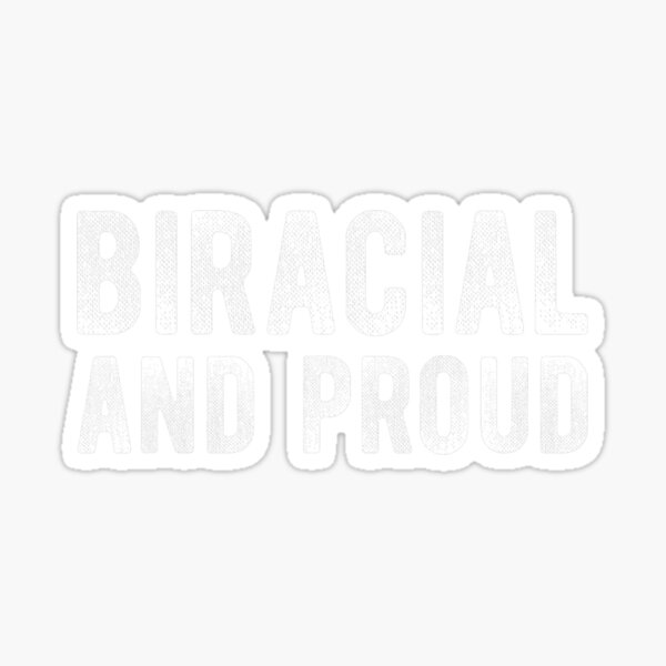 "Biracial Pride Awareness Mixed Race Empowerment" Sticker for Sale by ...