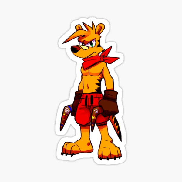 "ty the tasmanian tiger " Sticker for Sale by SOPHIA-AR | Redbubble