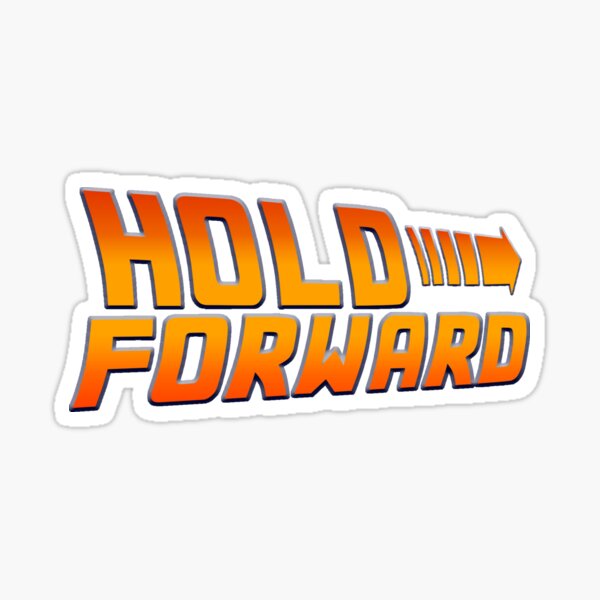 "[OLD LOGO] Hold Forward Logo (Orange)" Sticker for Sale by HoldForward ...