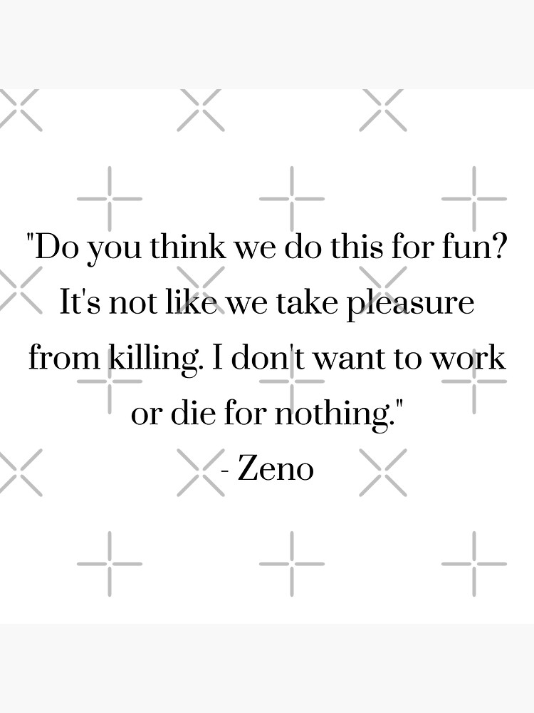 "Zeno to Chrollo" Sticker for Sale by Ravenclaw05 | Redbubble